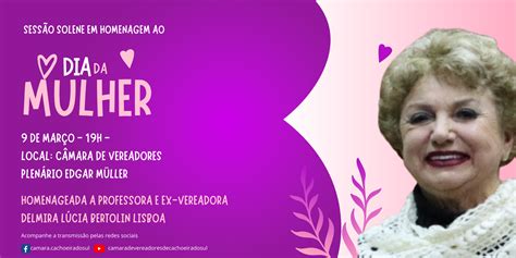 AO VIVO Sessão Solene em comemoração ao Dia Internacional da Mulher
