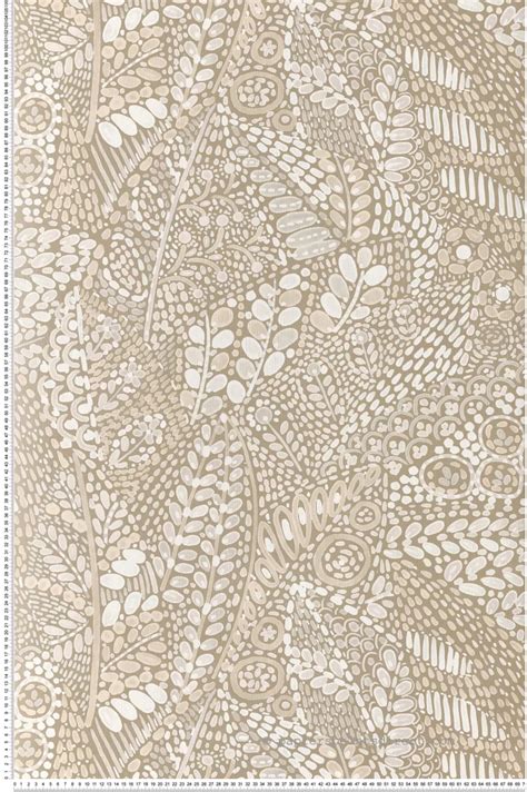 Papier peint Feuille Aquarelle Talavera marron glacé Casa Azul de