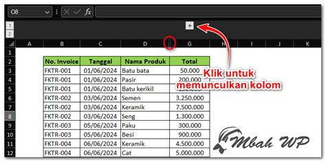 Cara Menyembunyikan Kolom Atau Baris Di Excel