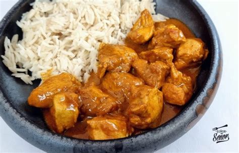 Pollo al curry con arroz basmati receta fácil y original