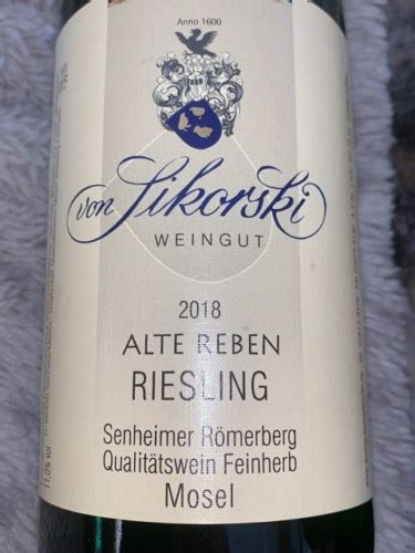 Weingut von Sikorski Senheimer Römerberg Alte Reben Riesling Feinherb