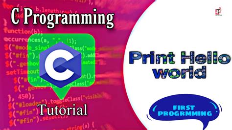 creating first program in c language hello world in c programming write program in c youtube