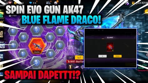 TRIK SPIN EVO GUN AK47 BLUE FLAME DRACO CARA SPIN EVO GUN AK47 BLUE