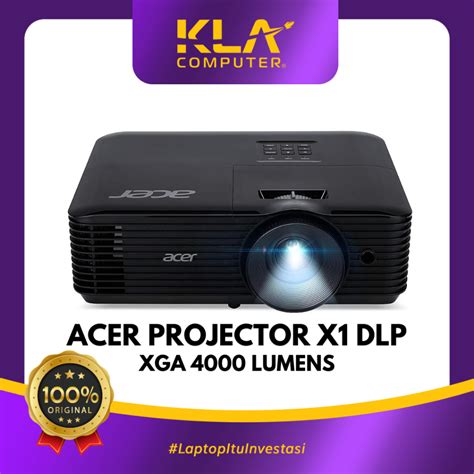 Jual ACER PROJECTOR X1 DLP XGA 4000 LUMENS ACER ESSENTIALS PROJECTOR