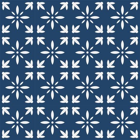 Blue And White Vintage Delft Pattern Vector Art At Vecteezy
