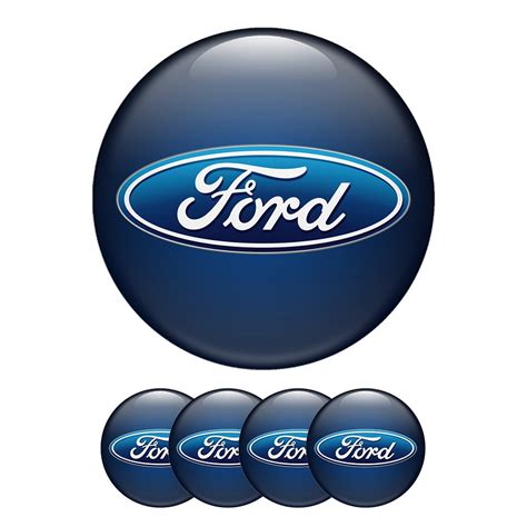 Ford Domed Stickers Wheel Center Cap 3d Tuning Wheel Emblems