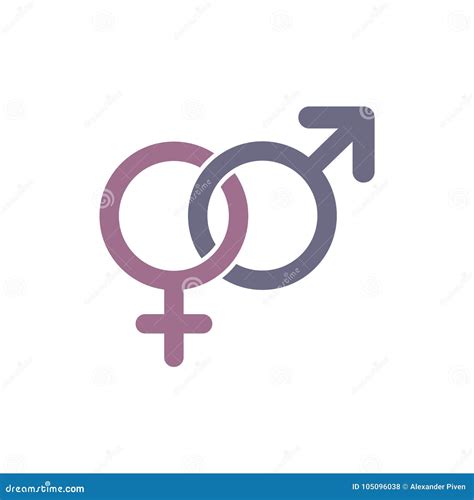 Sex Icon Gender Signs Male And Female Symbols Stock Vector Illustration Of Father Gender