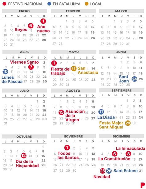 CALENDARIO Laboral LLEIDA 2023 Con Todos Los FESTIVOS Cravegravy News