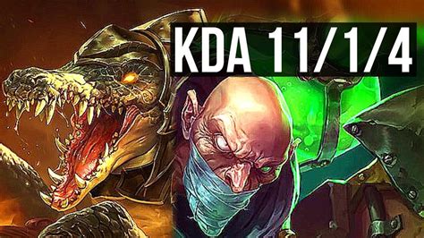RENEKTON Vs SINGED TOP 11 1 4 8 Solo Kills 1 8M Mastery