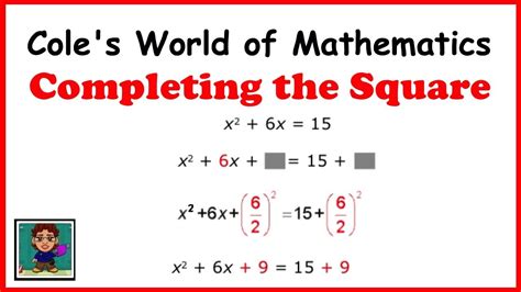 2 Examples Of Completing The Square Algebra 2 Pre Calculus YouTube