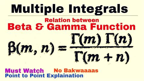 21 relation between beta and gamma functions problem 1 youtube
