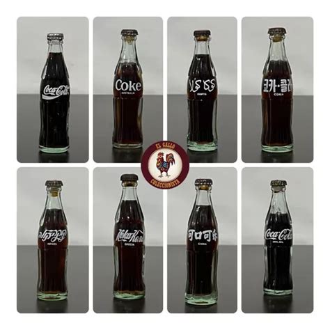 Set 8 Mini Botellitas Coca Cola Promocionales Años 80s MercadoLibre
