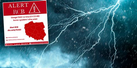 Pilny alert dla całej Polski RCB ostrzega przed groźnymi zjawiskami