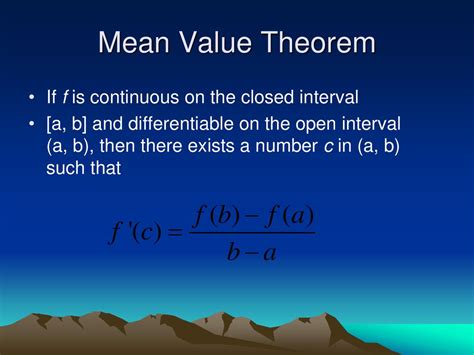rolle s theorem and the mean value theorem ppt download