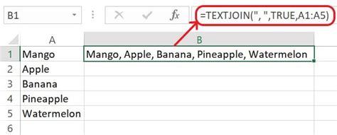 mastering excel textjoin function concatenation made easy excel guruji