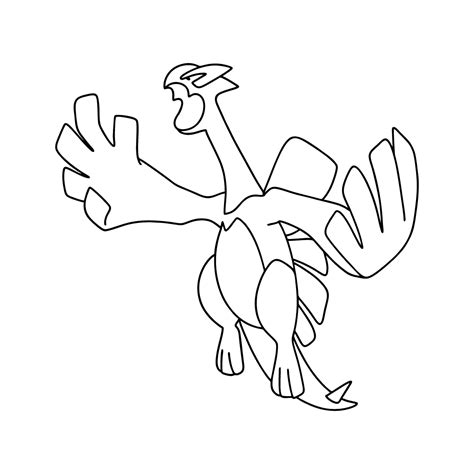 Dibujos De Lugia Para Colorear Vsun