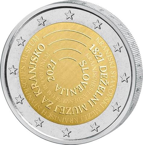 2 Euro Slowenien 200 Jahre Regionalmuseum Kranj 2021