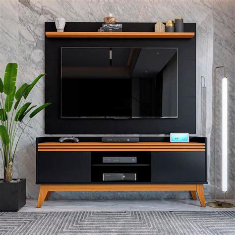Rack ripado 2 Portas Painel para TV 50 Polegadas Astúrias 136cm Cor