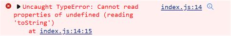 [solved] cannot read property tostring of undefined in js