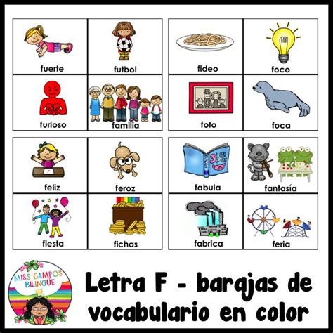 Letra F Silabas Fa Fe Fi Fo Fu Silabario En Espa Ol Letra F Letras