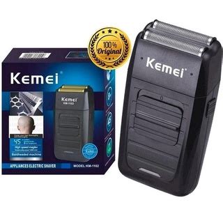 Maquina Barbeador Kemei Km 1102 Cordless Profissional Bivolt Shopee