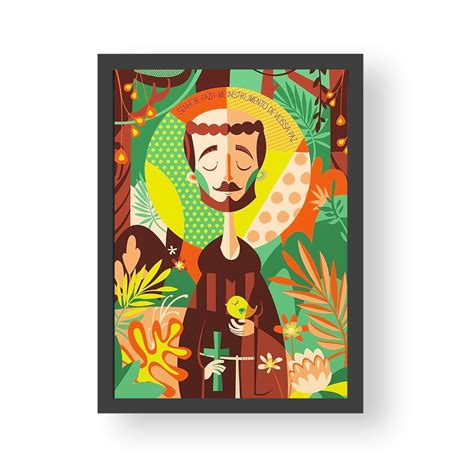 Quadro Decorativo São Francisco Colorido Elo7
