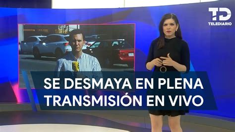 Conductora de Telediario se desmaya en plena transmisión confirman que