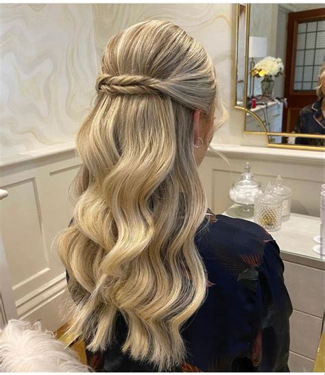 Bridal Hair Half Up Half Down Bridal Hair Down Wedding Hair Down