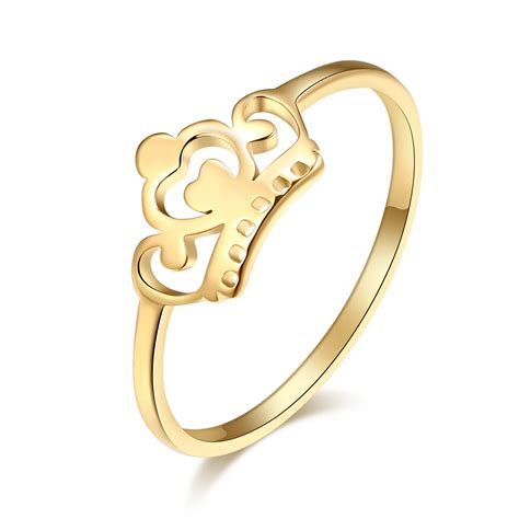 DOTIFI 316L Anillos De Acero Inoxidable A La Moda Para Mujer Anillo De