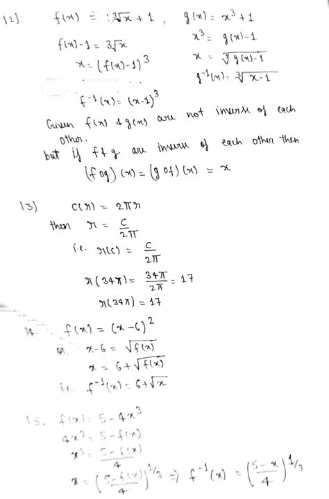 [solved] 12 use function composition to determine if f x and g x are course hero