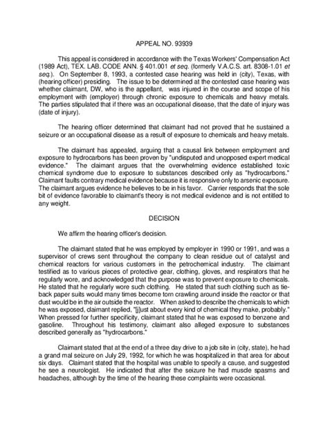 Fillable Online Appeal No 93939 Fax Email Print PdfFiller