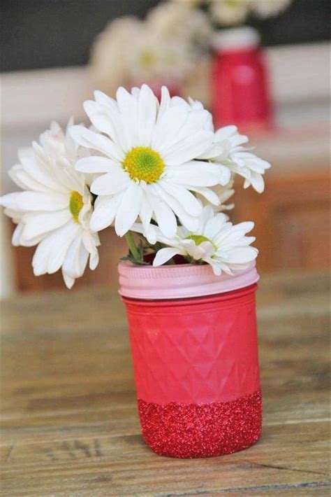 Creative Diy Mason Jar Ideas With Glitter Decoration Godiygo