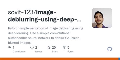 github sovit 123 image deblurring using deep learning pytorch implementation of image