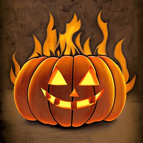 Feuerzerrissenes Papier Viktorianisches Orange Gruselige Halloween