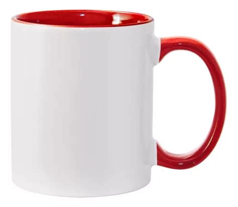 12 Tazones Fondo Asa Color 11oz Sublimacion Con Caja Ind