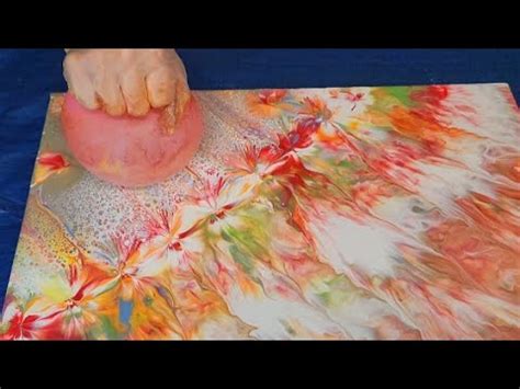 Balloon Kiss Blow Out Technique A Week Acrylic Pour Balloon Kiss
