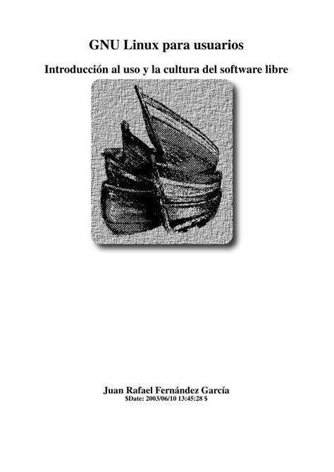 pdf de programación gnu linux para usuarios introducción al uso y la cultura del software libre