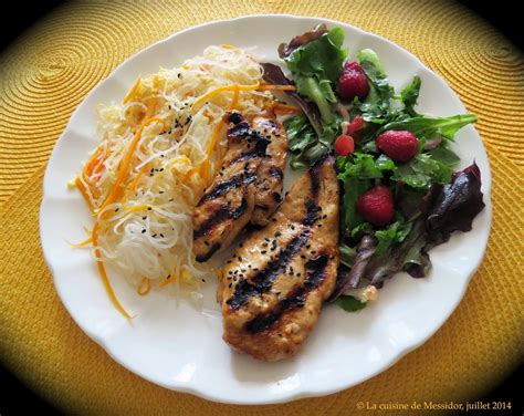 La Cuisine De Messidor Escalopes De Poulet Bbq Saveurs Asiatiques