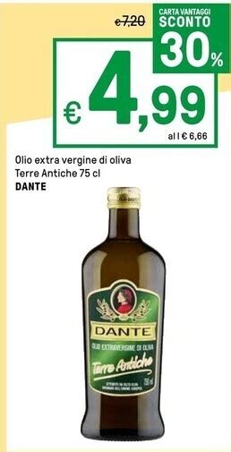 Dante Olio Extra Vergine Di Oliva Terre Antiche Offerta Di Iper La Grande