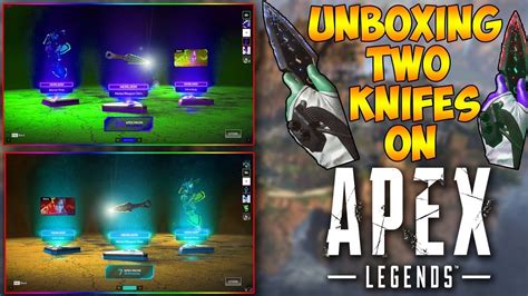 How To Get 2 Apex Legends Wraith Knifes Apex Legends Apex Pack Opening