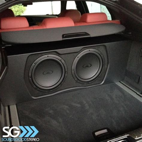 Custom Subwoofer Enclosure In A BMW X Series SUV Using Subwoofers From