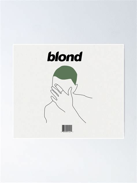 Blond Frank Ocean Album Line Work Outline Drawing Poster For Sale By