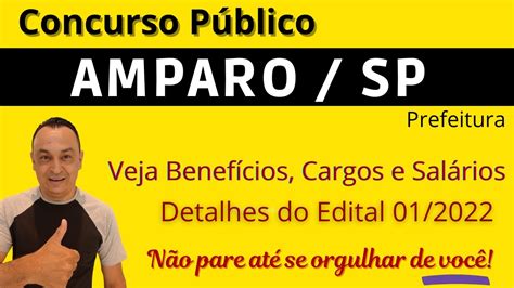 Saiu Edital AMPARO SP 66 Vagas Guarda Civil Municipal E Outros Cargos