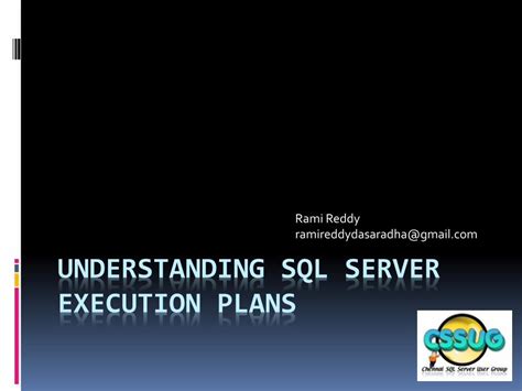 PDF Understanding SQL Server Execution Planssql Articles Images
