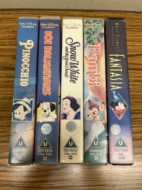 Disney Classics Vhs Tapes Bundle Picclick Uk