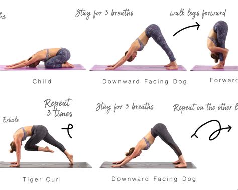 Buy Flow Yoga Poses Stretching Exercise Poster Instructional Poster