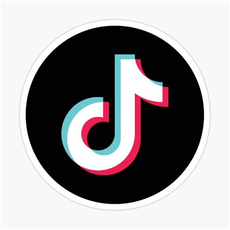 Tik Tok Glossy Sticker By Red Socks In 2020 Snapchat Logo Coloring