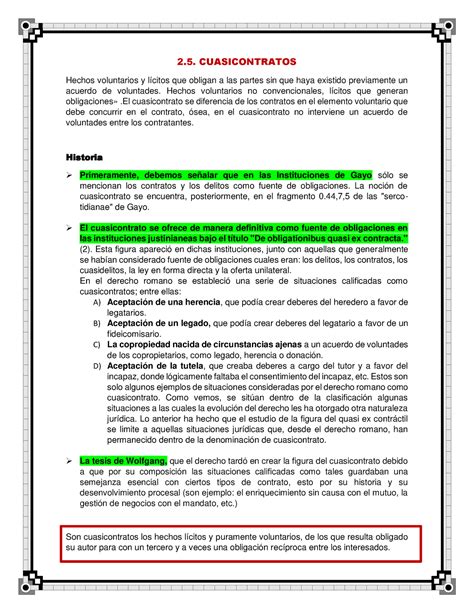 Cuasicontratos Y Hechos Ilicitos 2 CUASICONTRATOS Hechos Voluntarios