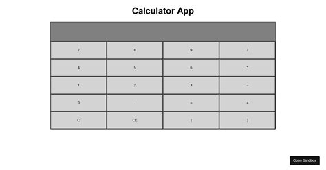 React Codesandbox