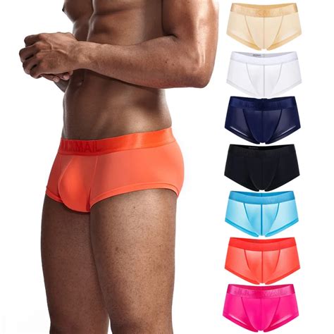 JOCKMAIL Fashion Sexy Ice Silk Men S Underwear Summer Ultra Thin Boxer